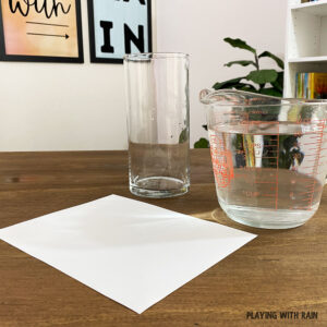 Upside Down Glass of Water Experiment