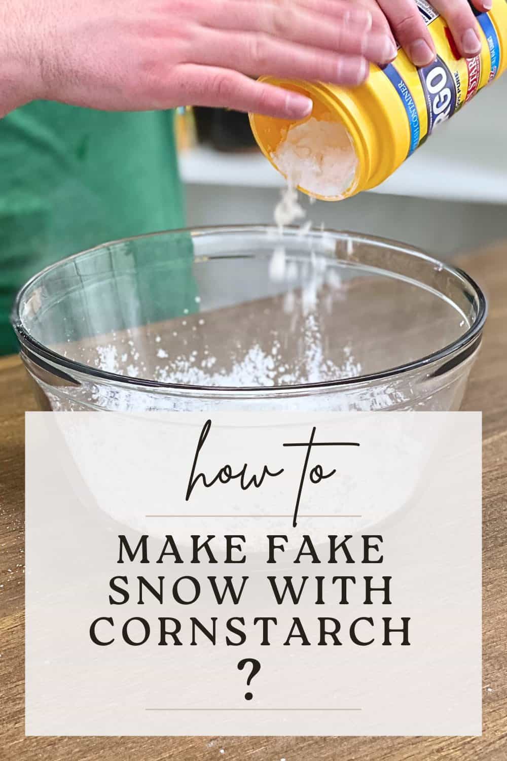 How To Make Fake Snow With Cornstarch?